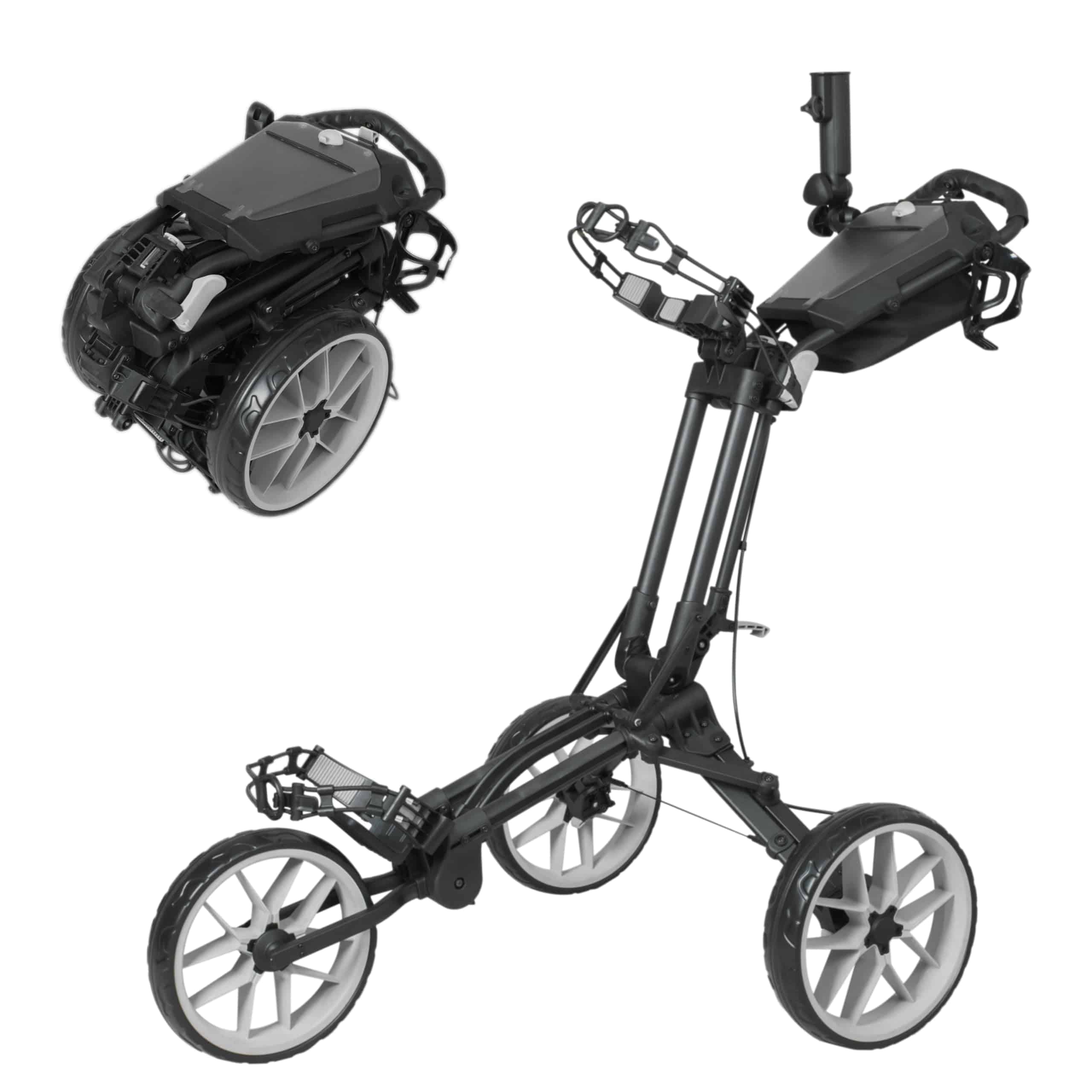 Newfly 3-Wheel Compact Golf Push Trolley – Ultra-Light | Golf Gift