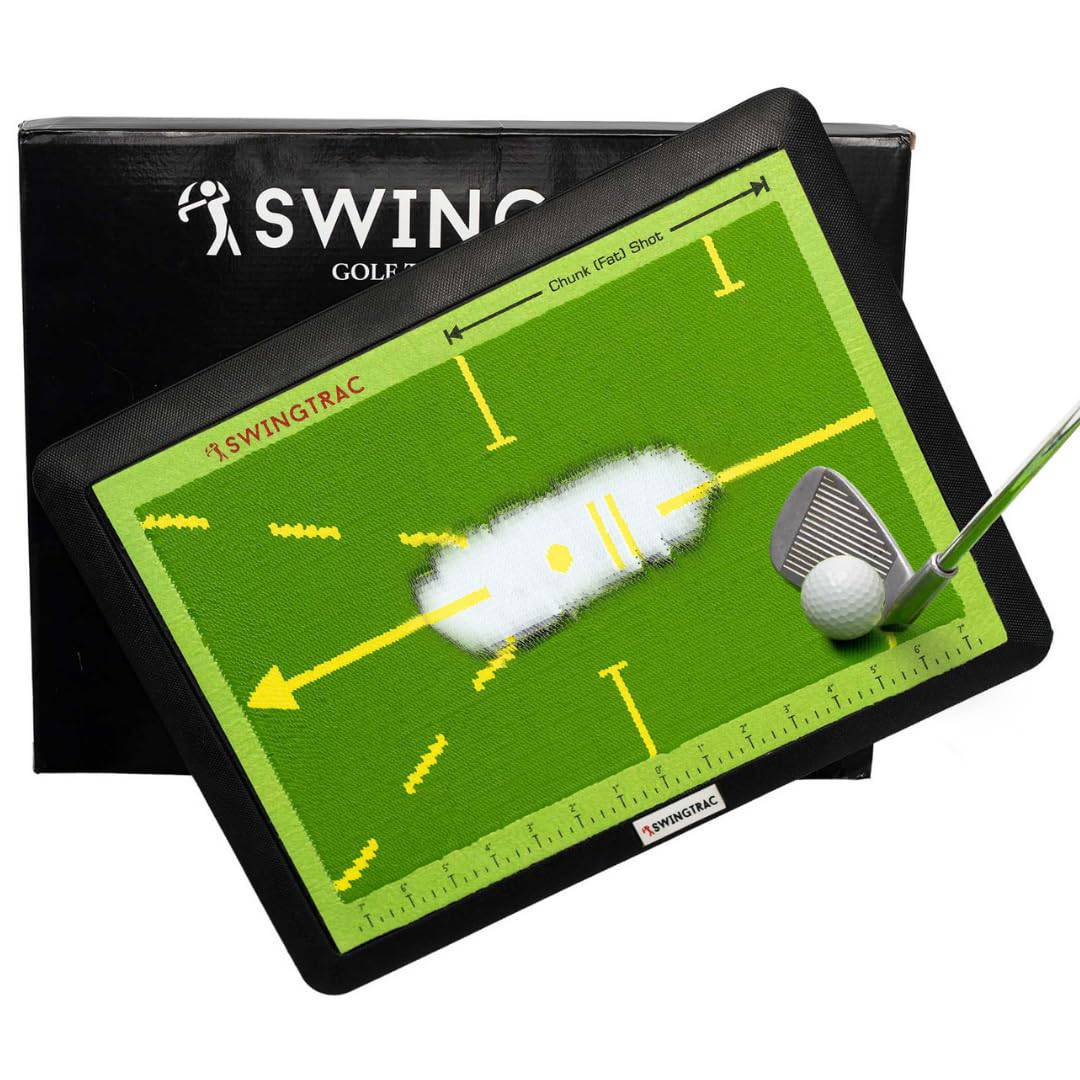 SWINGTRAC Replaceable Golf Training Mat w/Swing Tracker - Outdoor/Indo ...